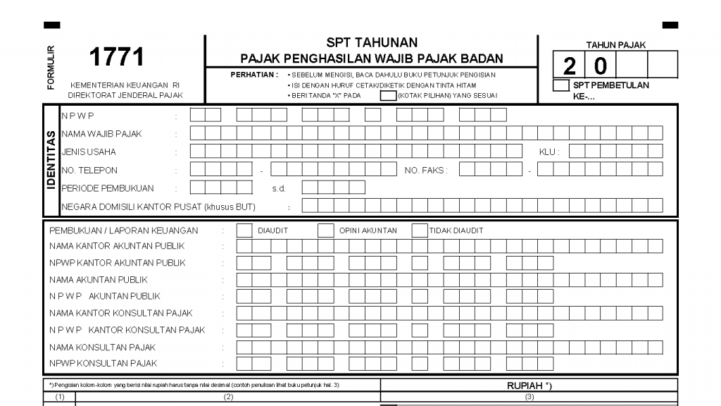 Jenis Formulir SPT Pajak Tahunan - PT. LADFANID KONSULTINDO BATAM