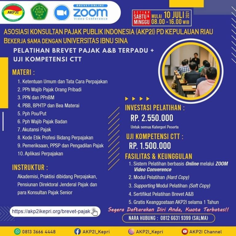 Pelatihan Brevet A&B, Serta Uji Kompetensi CTT (Certified Tax ...